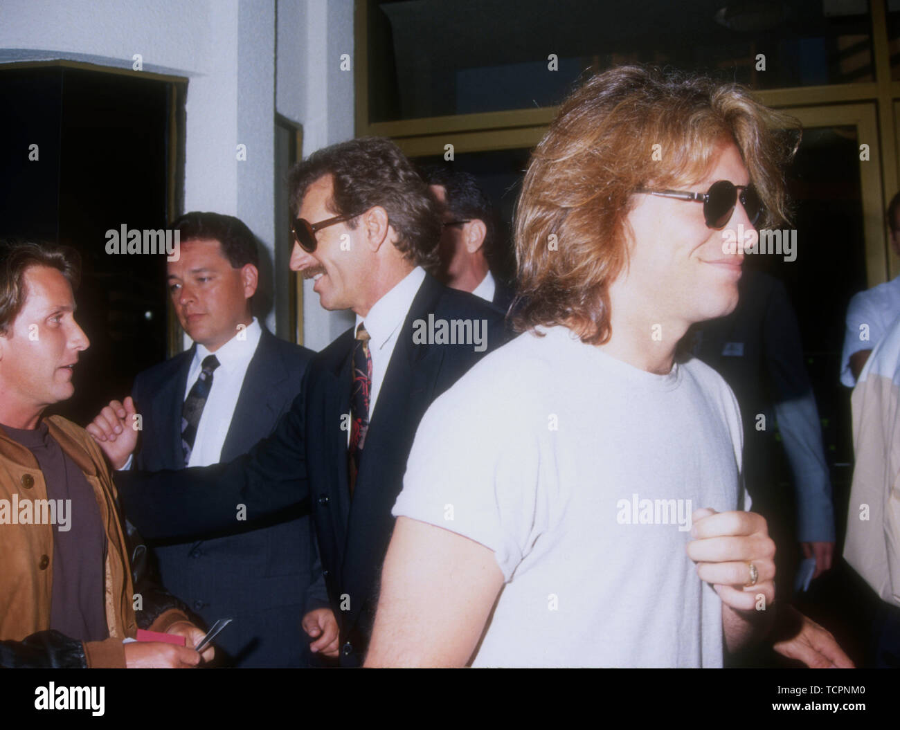 Westwood, California, USA 28th June 1994 Actor Emilio Estevez and singer Jon Bon Jovi attend the ...