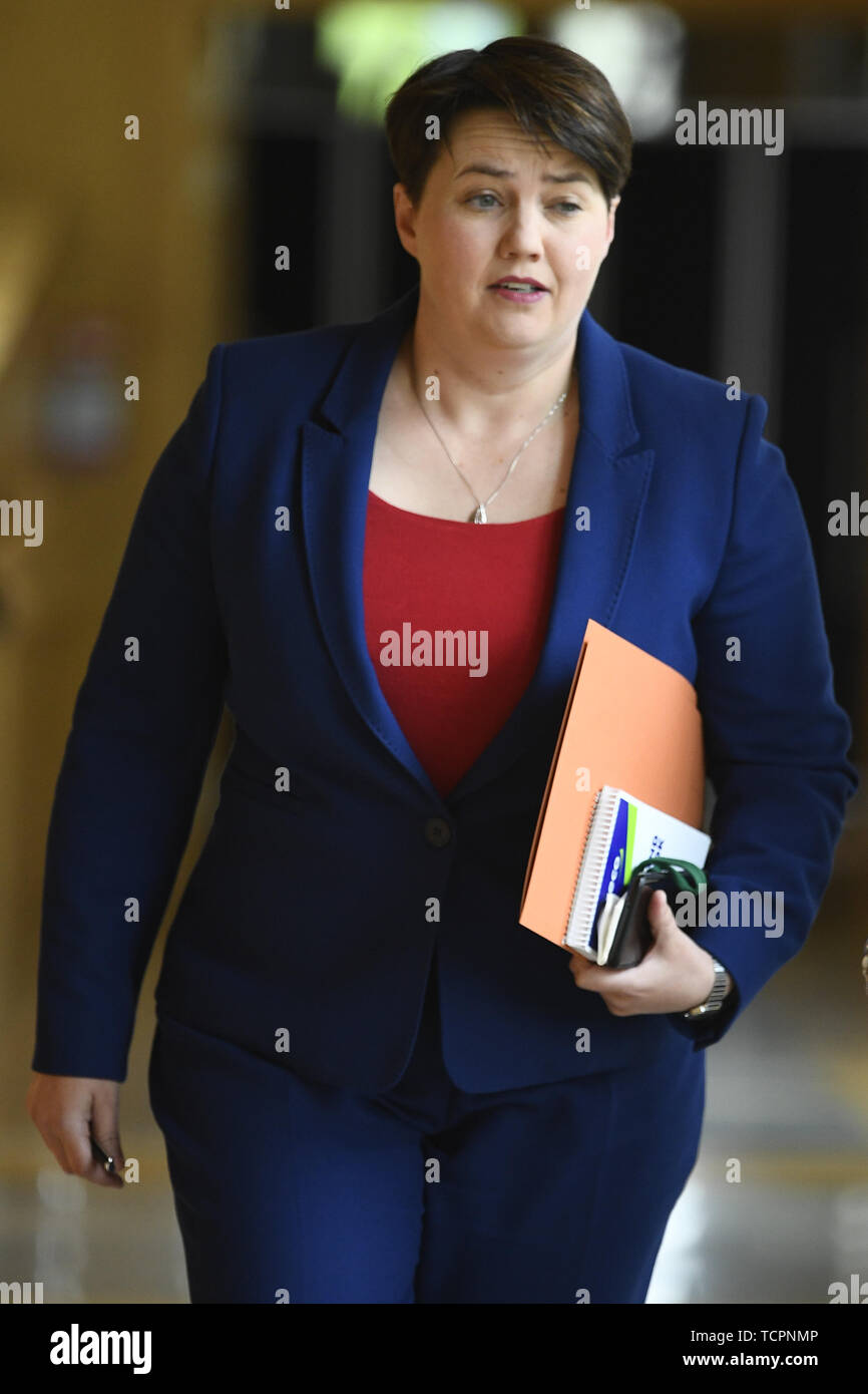 Scottish politicians attends the weekly First Minister's Question's at ...