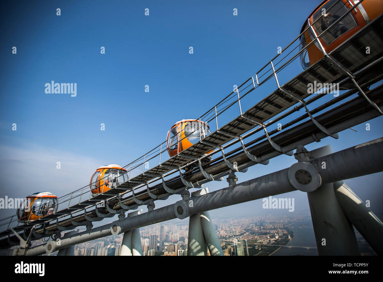 guangzhou tower, the ferris wheel Stock Photo - Alamy