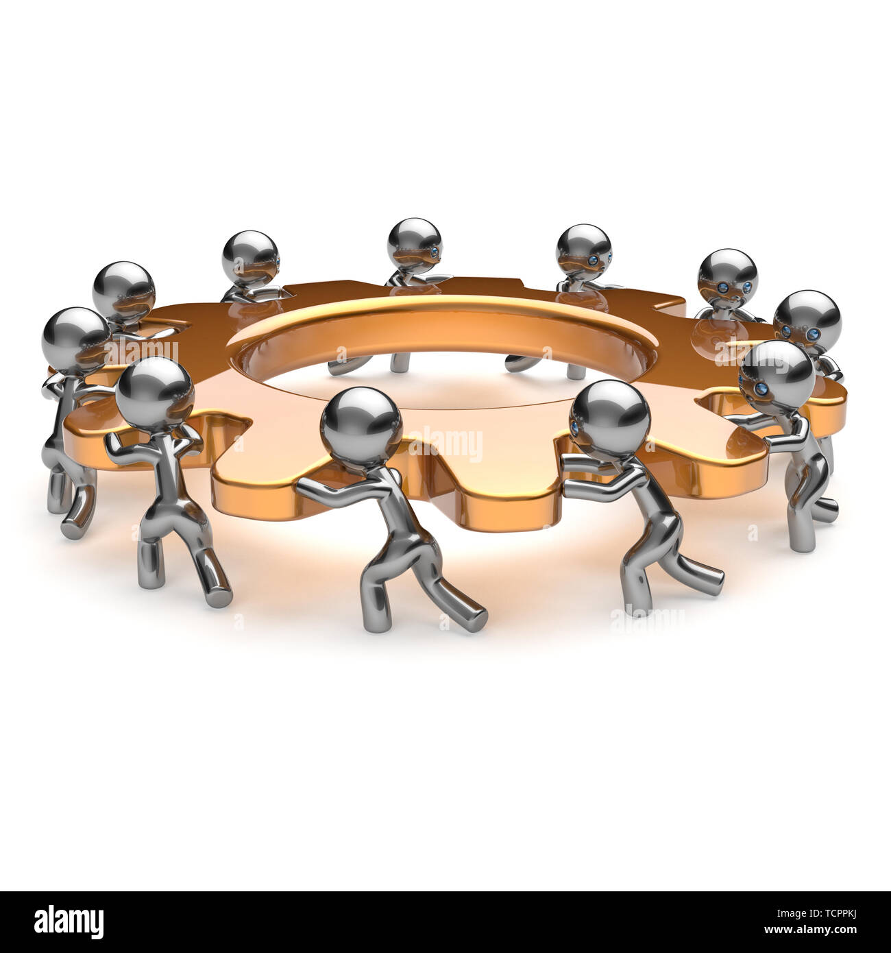 Teamwork partnership team work unity business process 11 workers ...