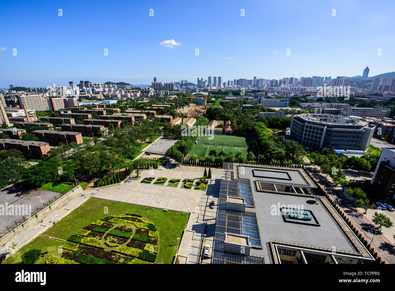 Overlooking Dalian University of Technology Stock Photo - Alamy