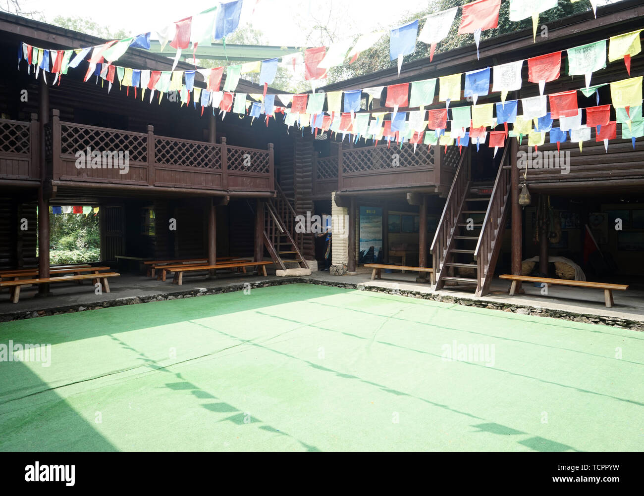 Folk village scenery Stock Photo - Alamy