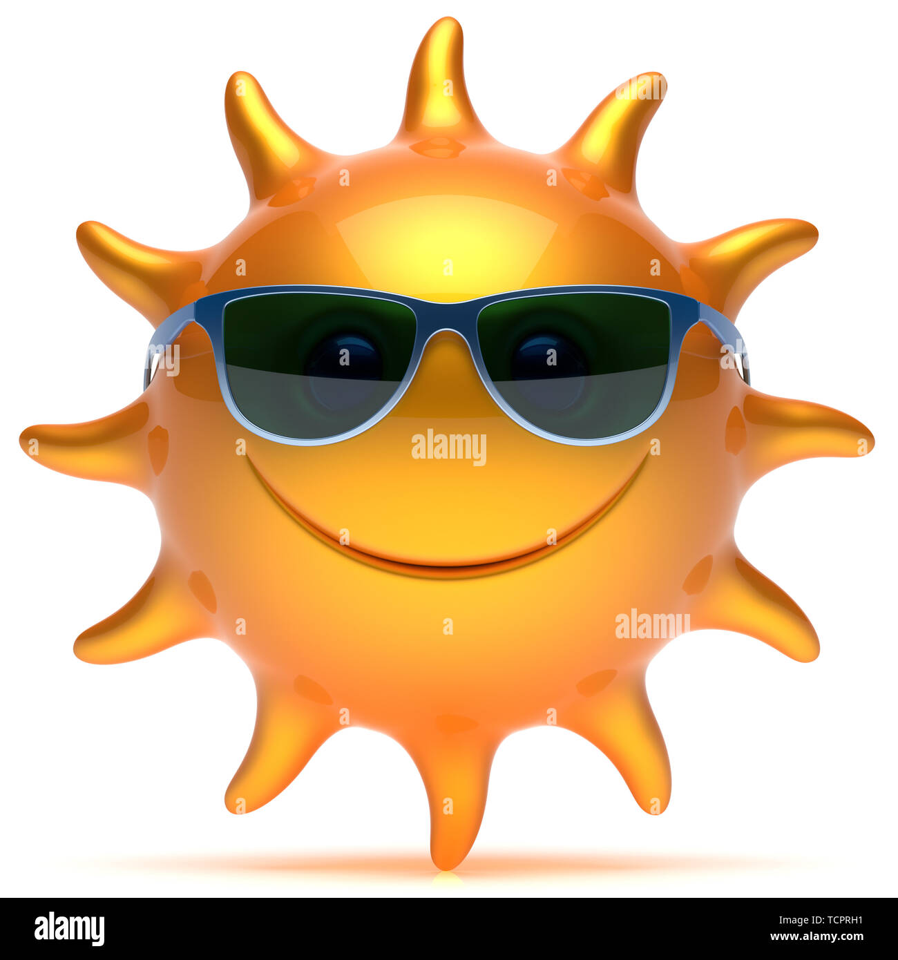 Smile sun sunglasses cheerful star face summer smiley cartoon ball ...