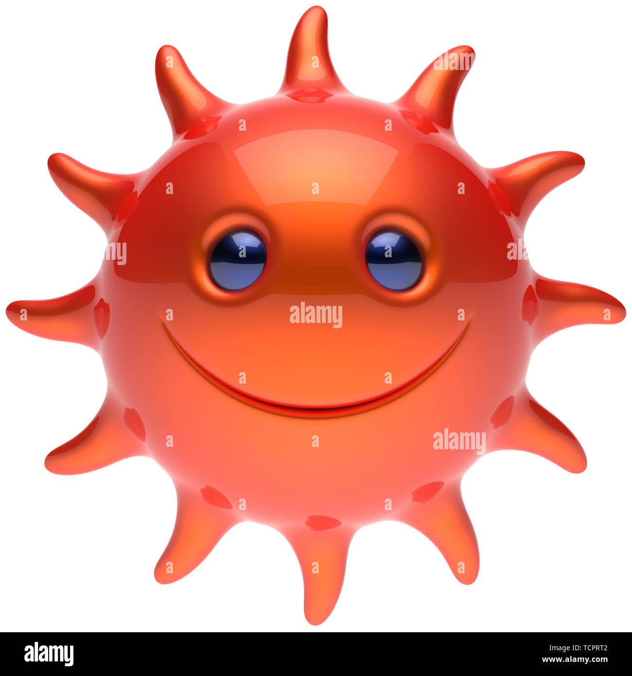 Summer smiley sun face cheerful smile cartoon star ball emoticon happy ...