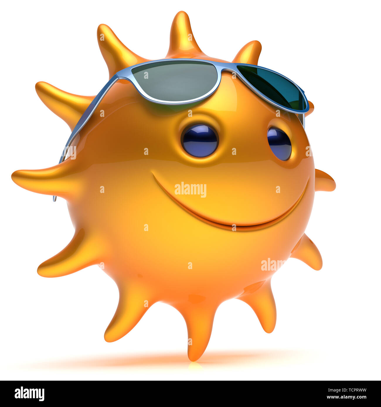 Smile sunglasses sun cheerful star face summer smiley cartoon ball ...