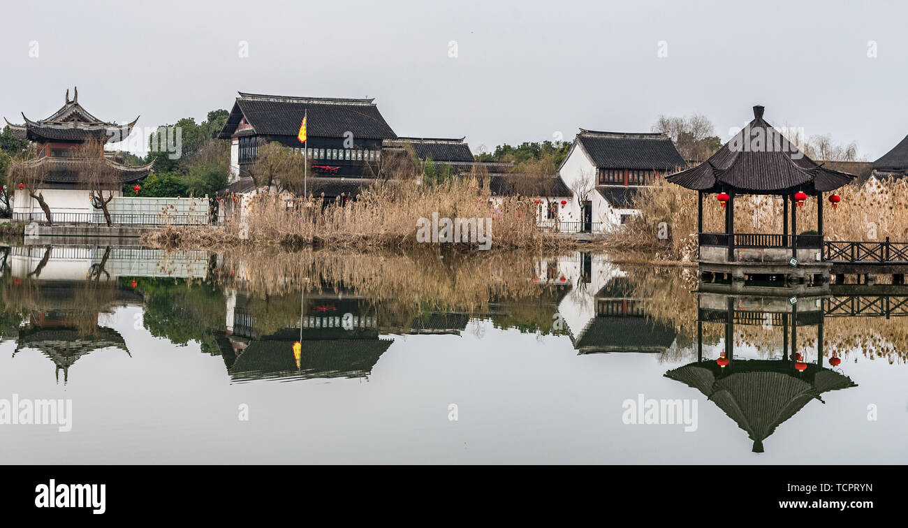 Spring Festival 2019, photographed in Shajiabang Scenic Area, Changshu ...