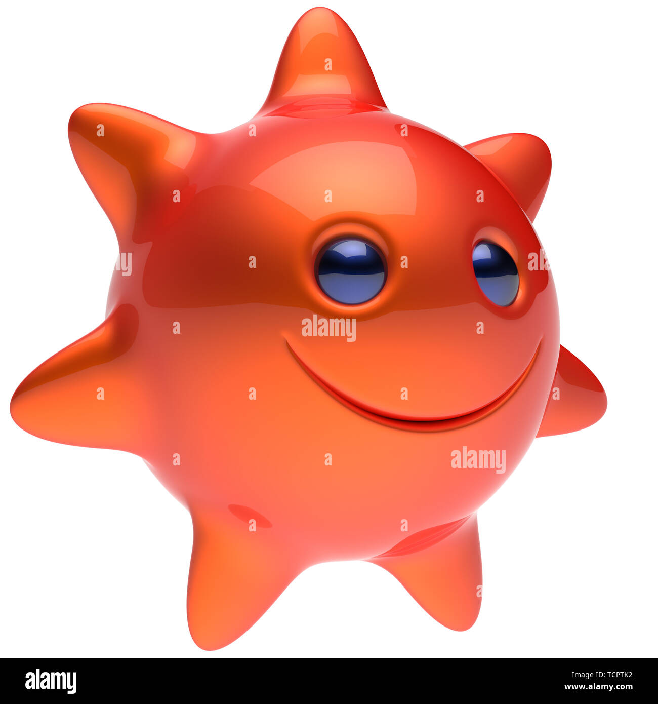 Smiley star sun face cheerful summer smile cartoon ball emoticon happy ...