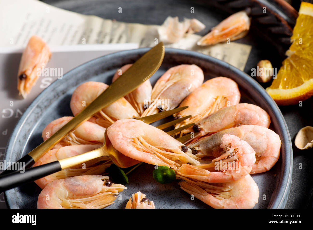 Seafood Arctic shrimp Stock Photo - Alamy