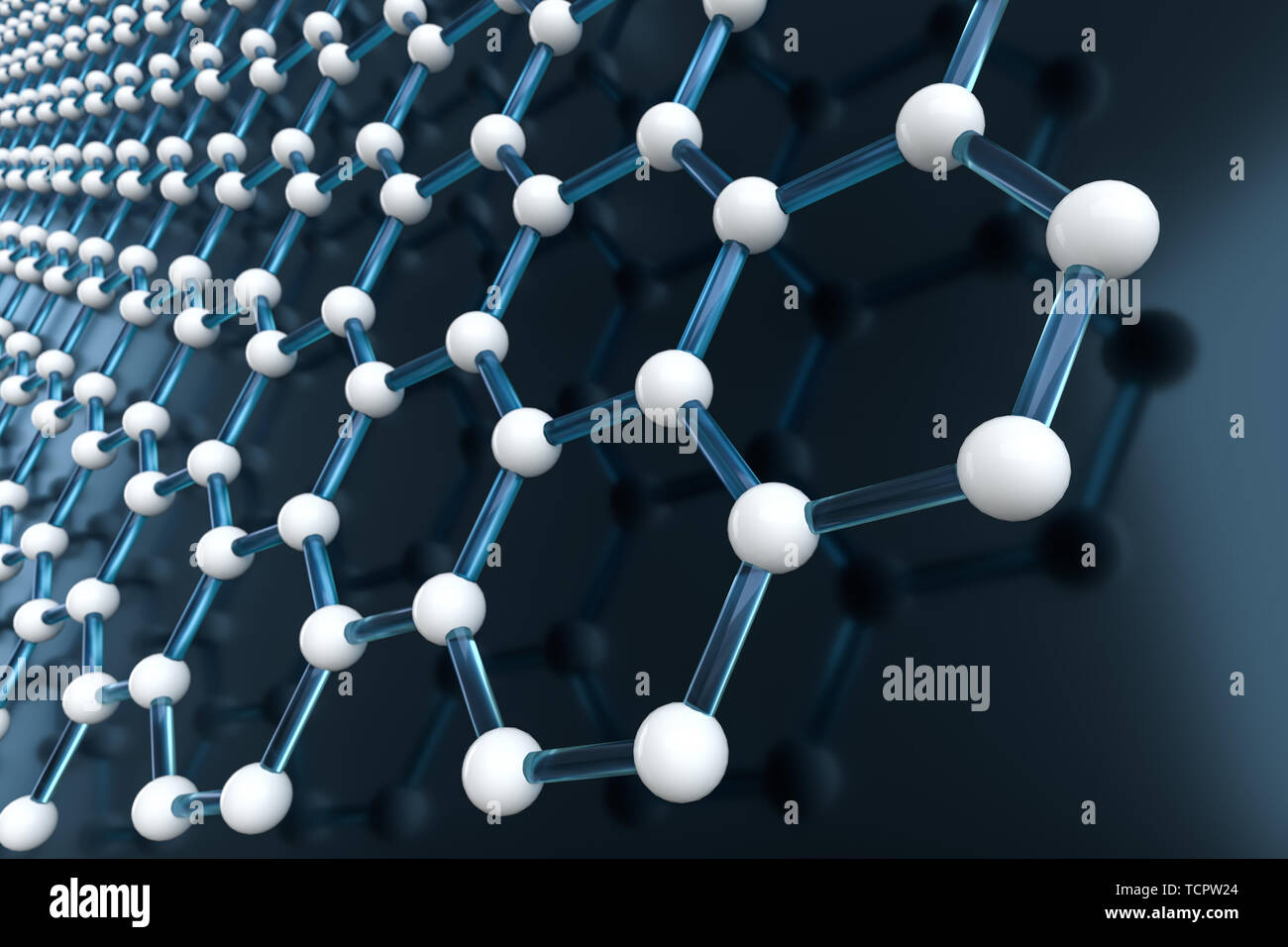 Hexagon arrangement structure, three-dimensional rendering Stock Photo ...