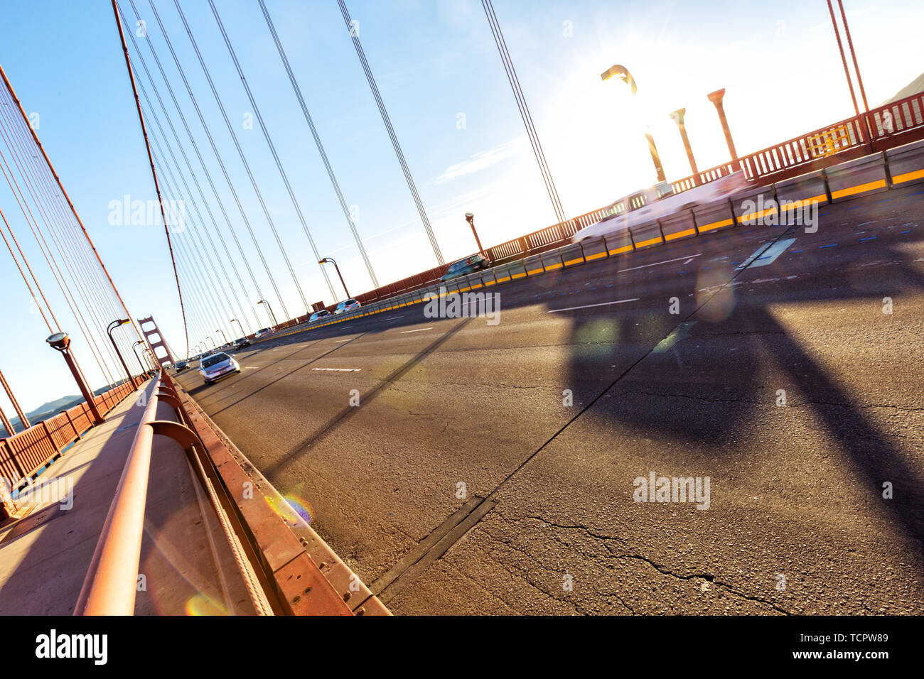san francisco gold gate bridge in sunny day Stock Photo - Alamy