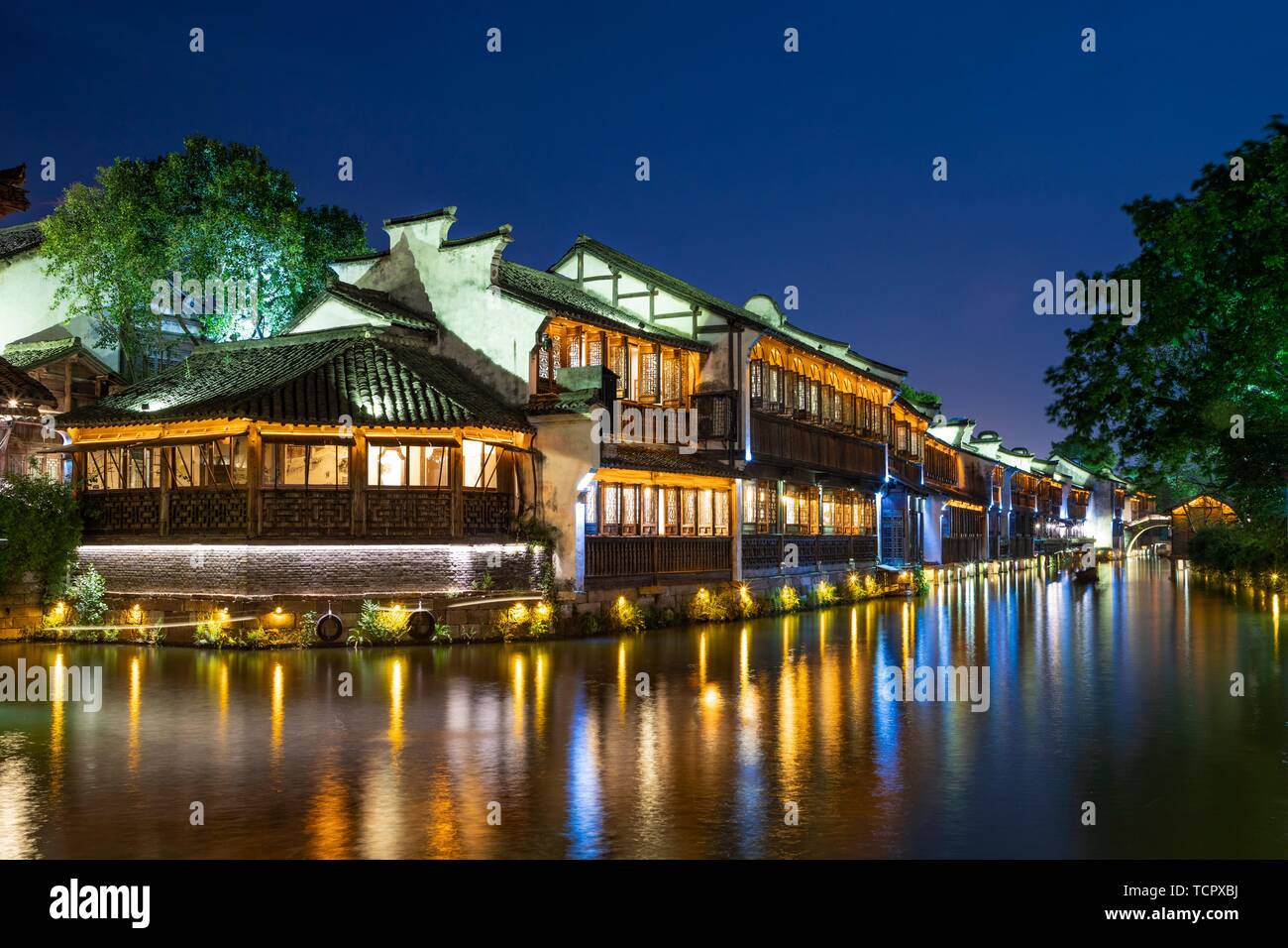 Wuzhen scenic spot night scenery hi-res stock photography and images ...