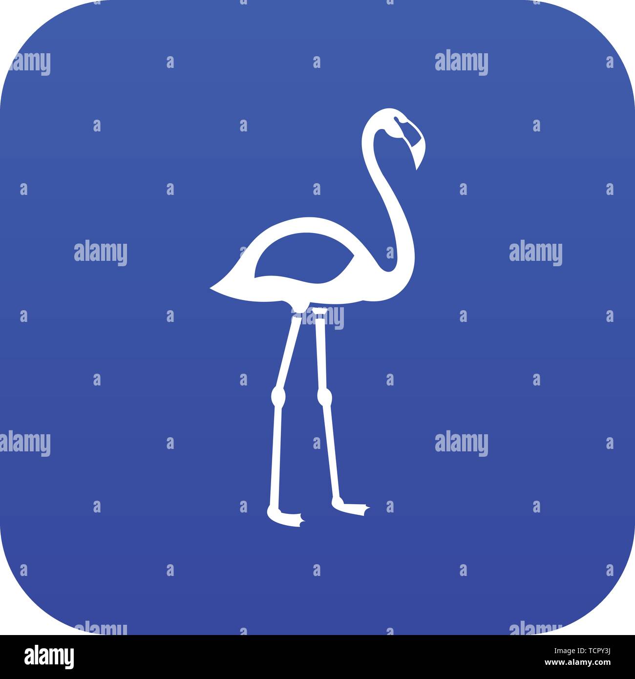 Flamingo icon digital blue Stock Vector Image & Art - Alamy