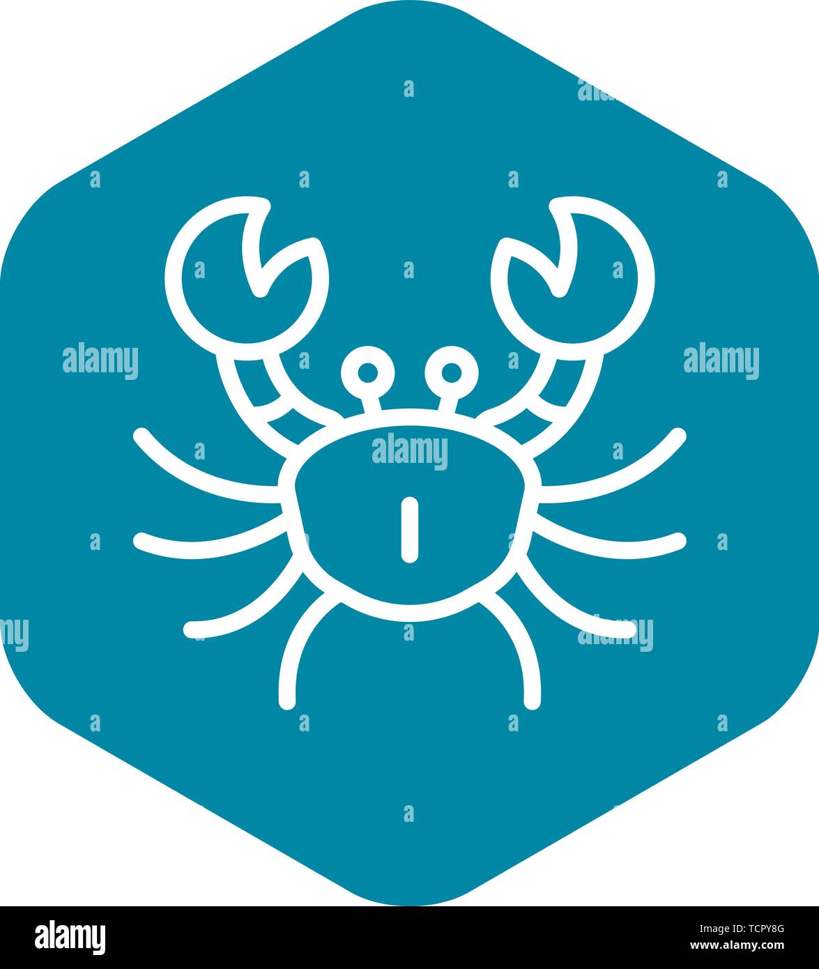 Sea cancer icon, outline style Stock Vector Image & Art - Alamy