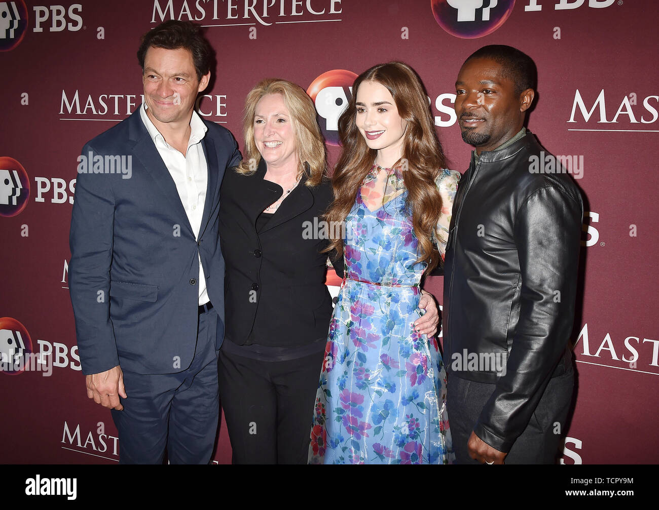 LOS ANGELES, CA - JUNE 08: (L-R) Dominic West, Susanne Simpson, Lily ...