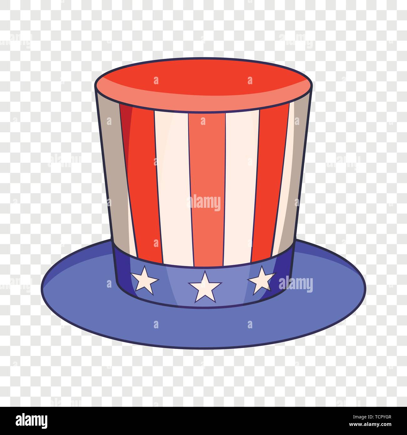American hat icon, cartoon style Stock Vector Image & Art - Alamy
