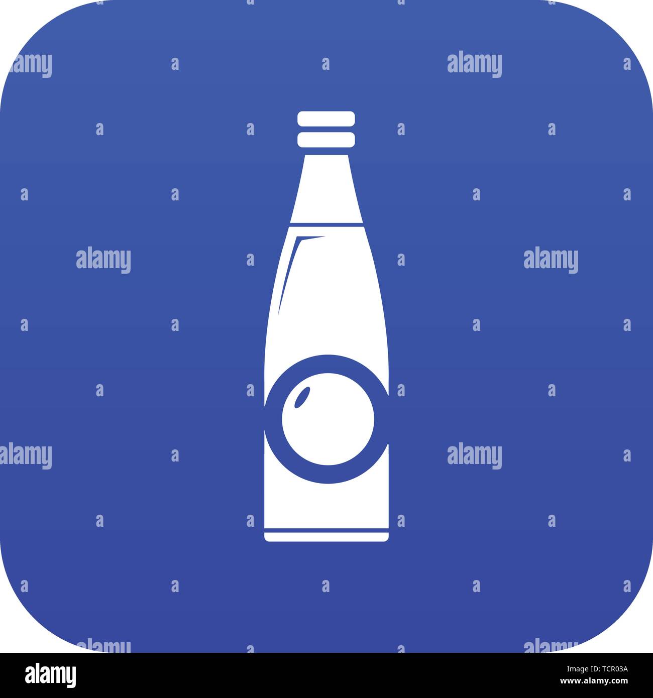Bottle icon blue vector Stock Vector Image & Art - Alamy