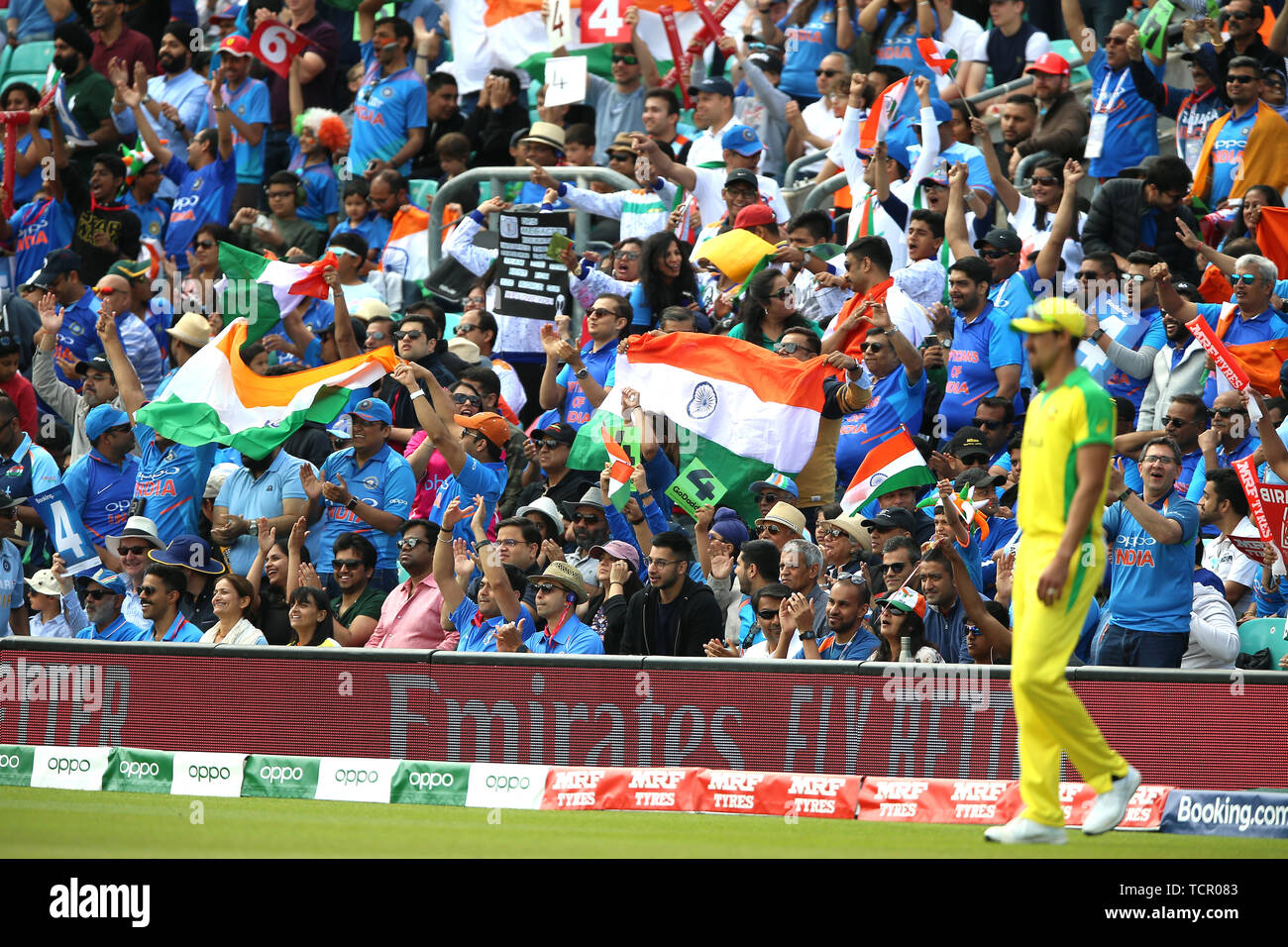 India fans during the ICC Cricket World Cup group stage match at The ...