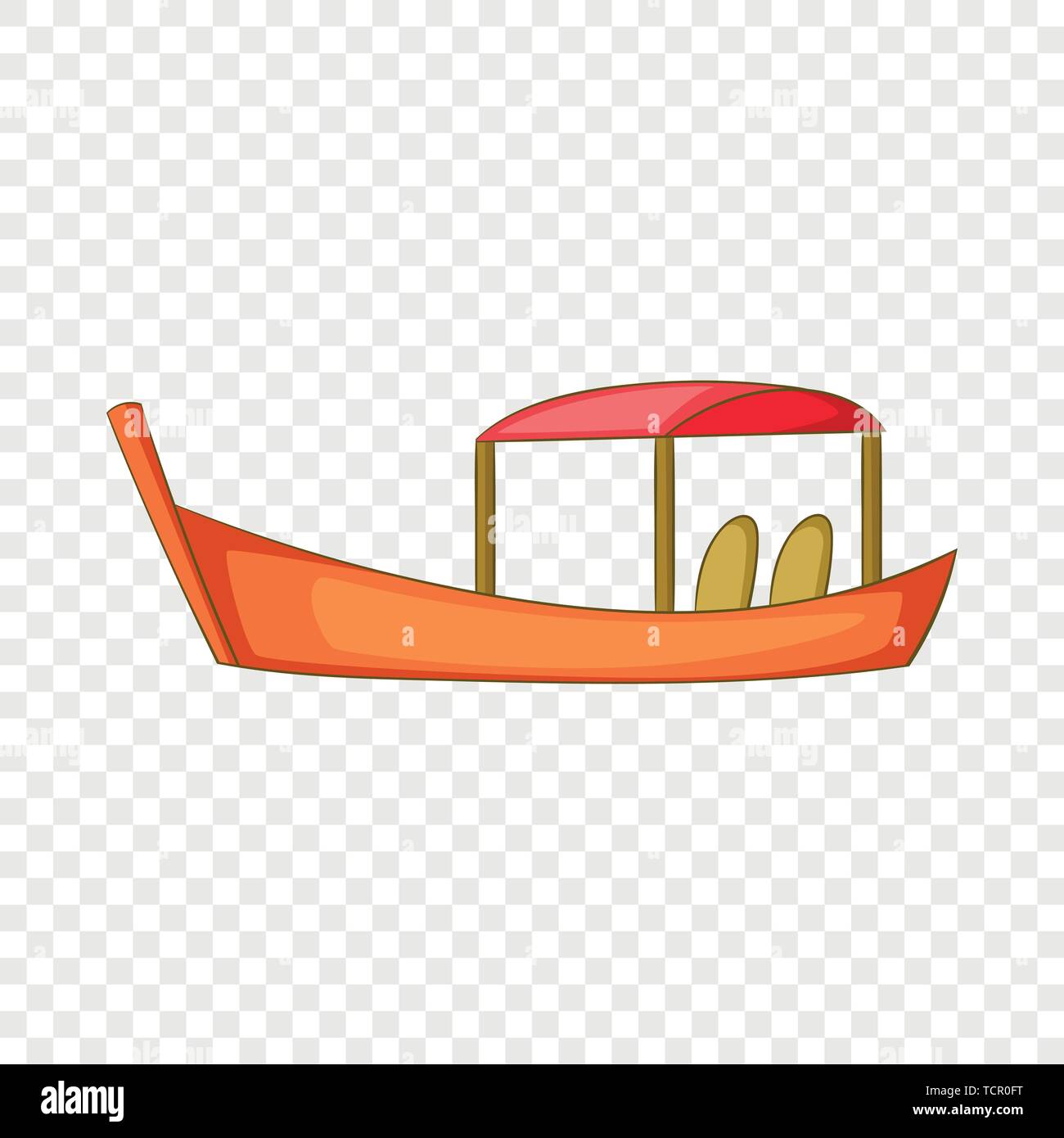 Black white long tail boat Stock Vector Images - Alamy