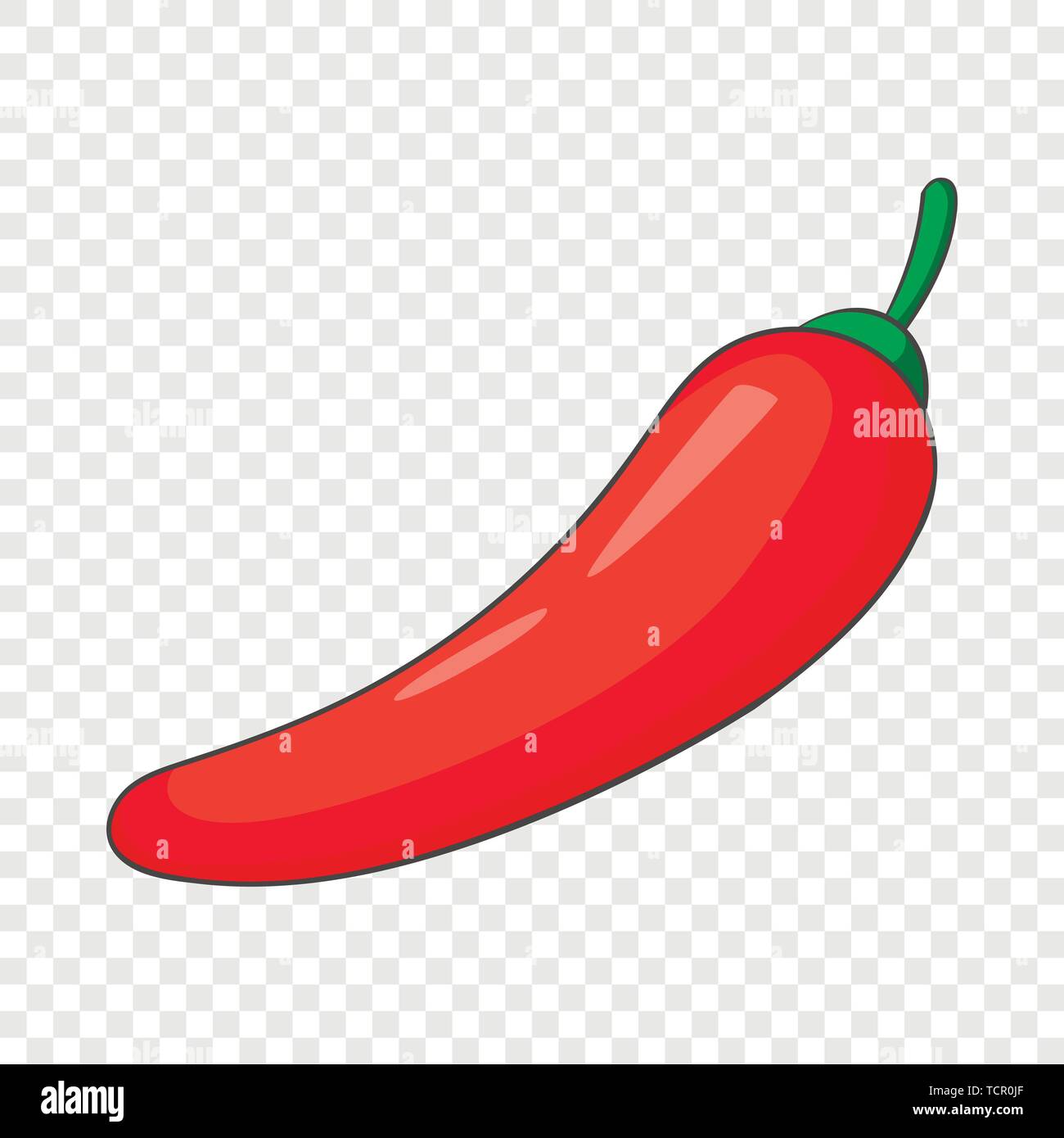 Chilli pepper icon, cartoon style Stock Vector Image & Art - Alamy