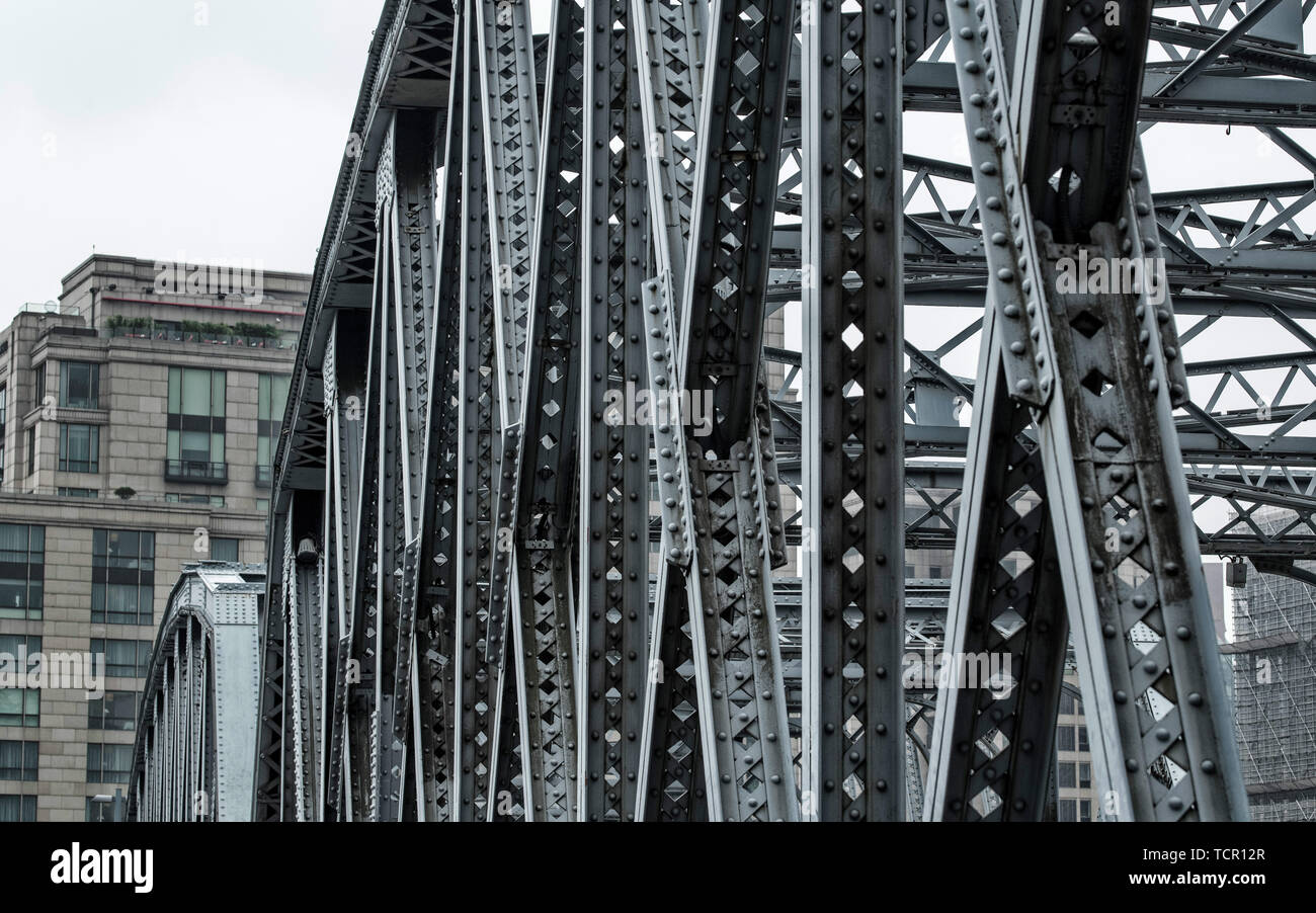 Iron bridge railing Stock Photo - Alamy