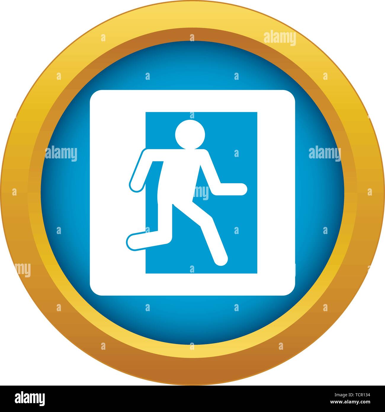 Fire escape blue Stock Vector Images - Alamy