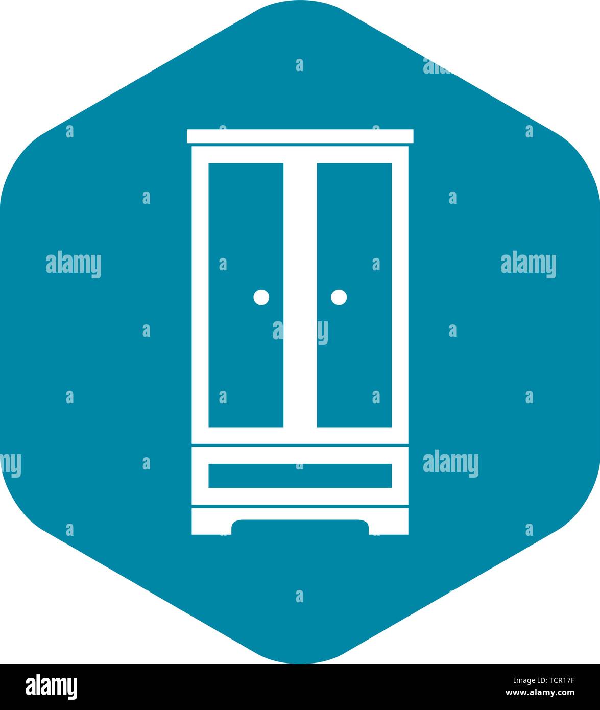 Wardrobe icon, simple style Stock Vector Image & Art - Alamy