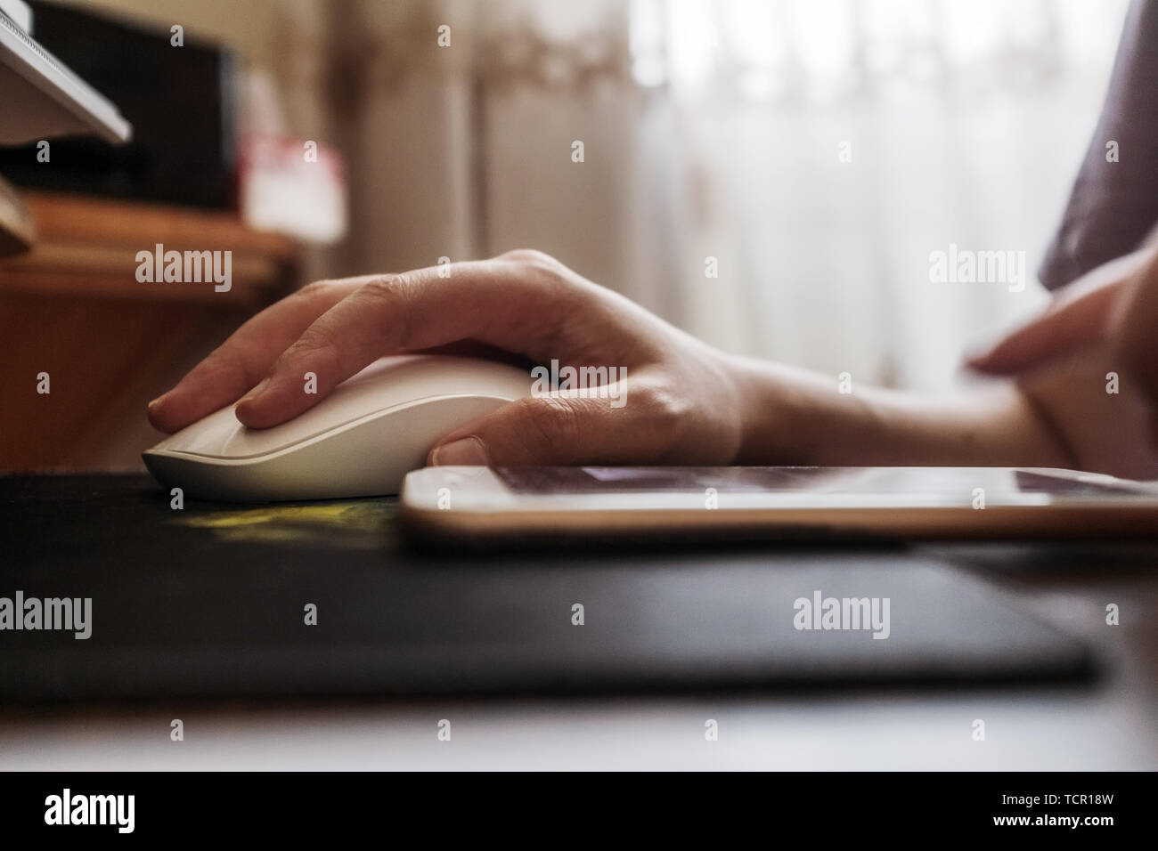 Cover the mouse Stock Photo - Alamy