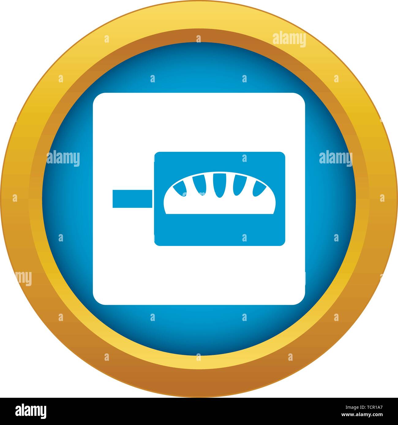 Bread baking icon blue vector isolated Stock Vector Image & Art - Alamy