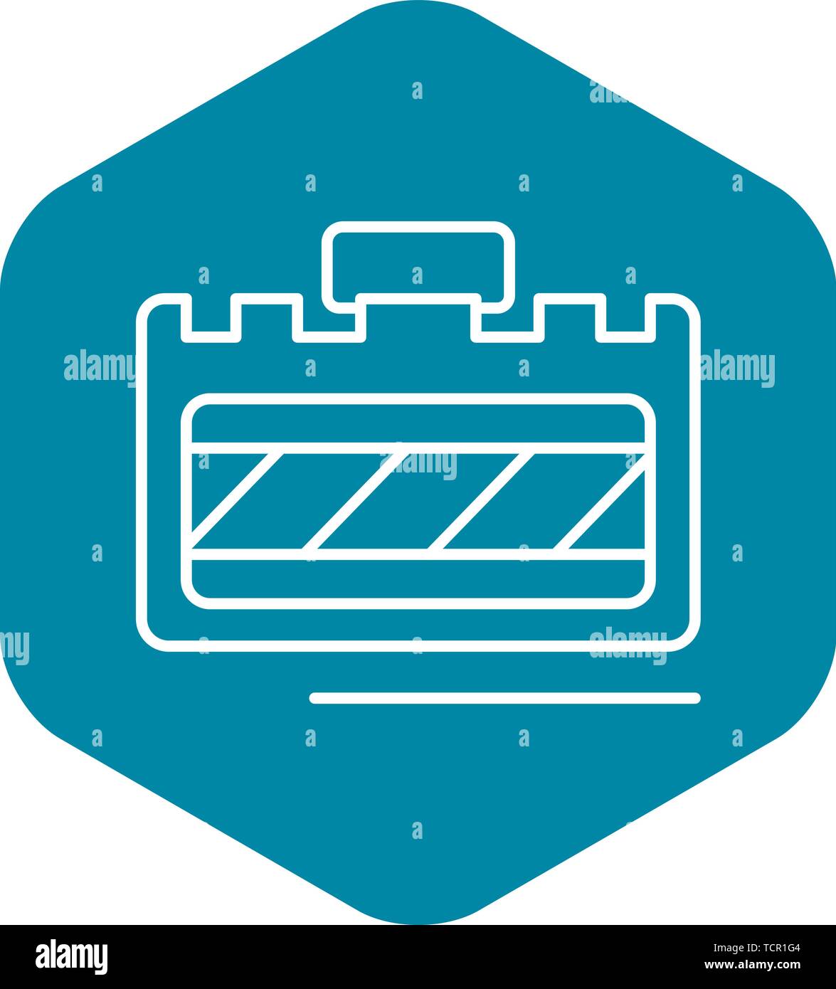 Welder id card icon, outline style Stock Vector Image & Art - Alamy