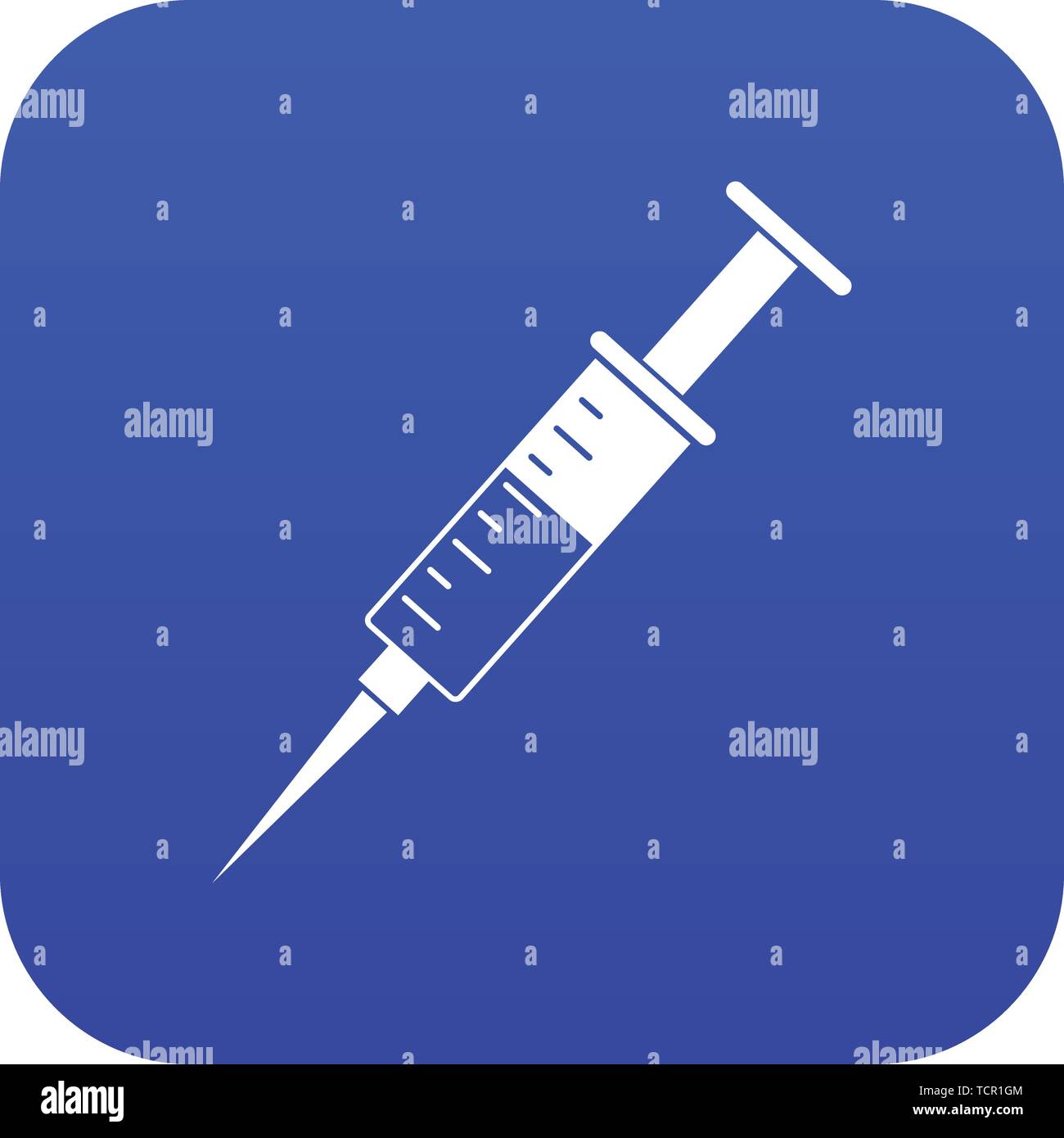 Syringe icon digital blue Stock Vector Image & Art - Alamy