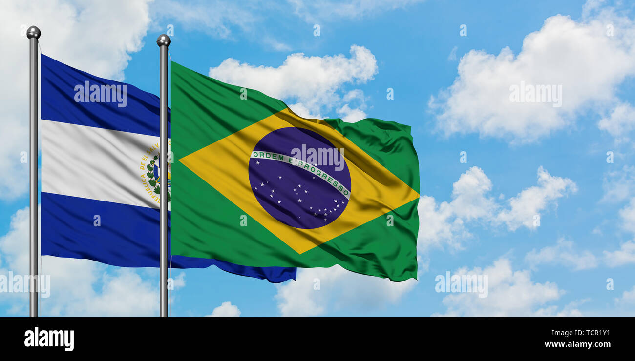 Brazil el salvador flag hi-res stock photography and images - Alamy