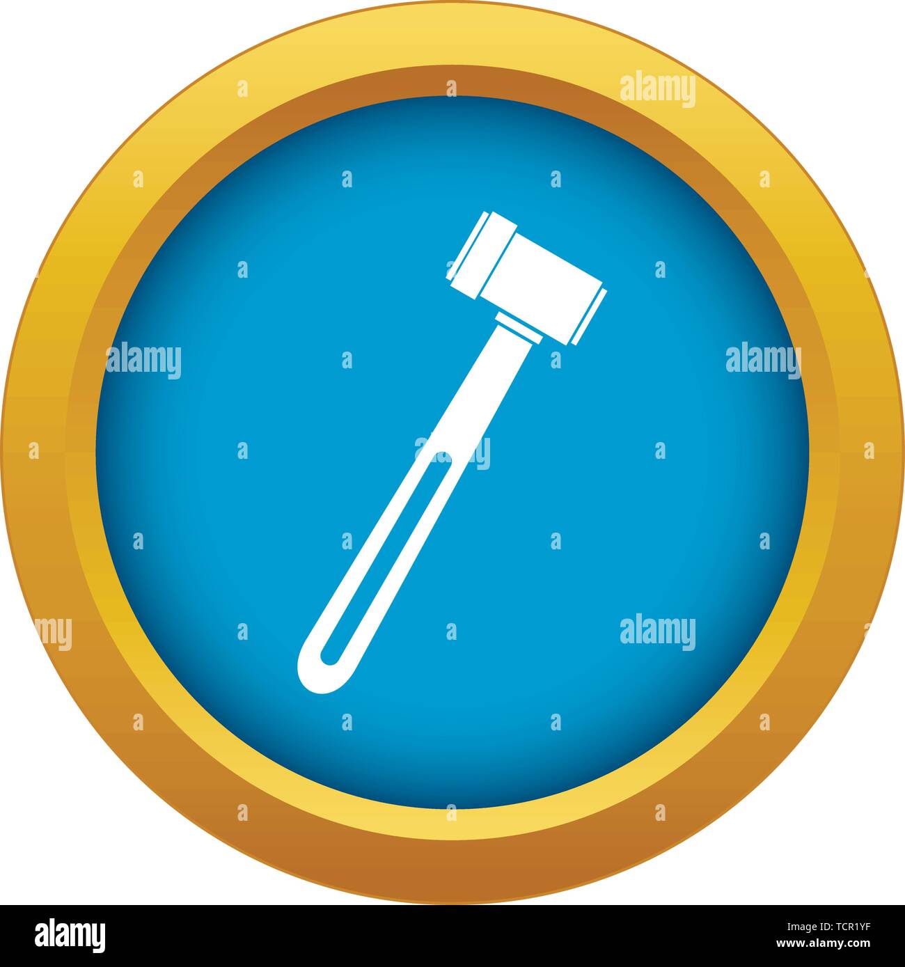 Medical hammer icon blue vector isolated Stock Vector Image & Art - Alamy