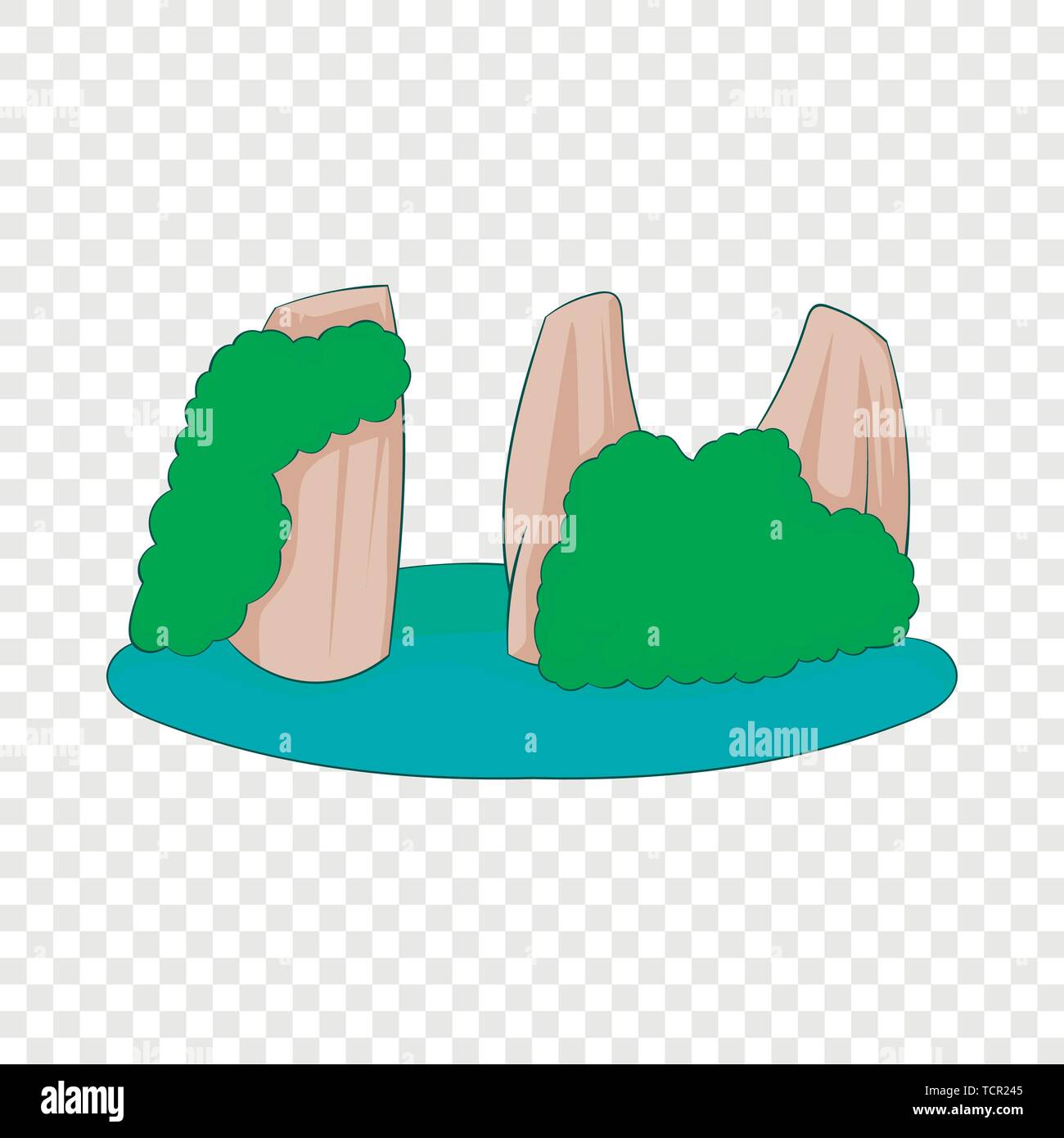 Rocks in the sea icon, cartoon style Stock Vector Image & Art - Alamy