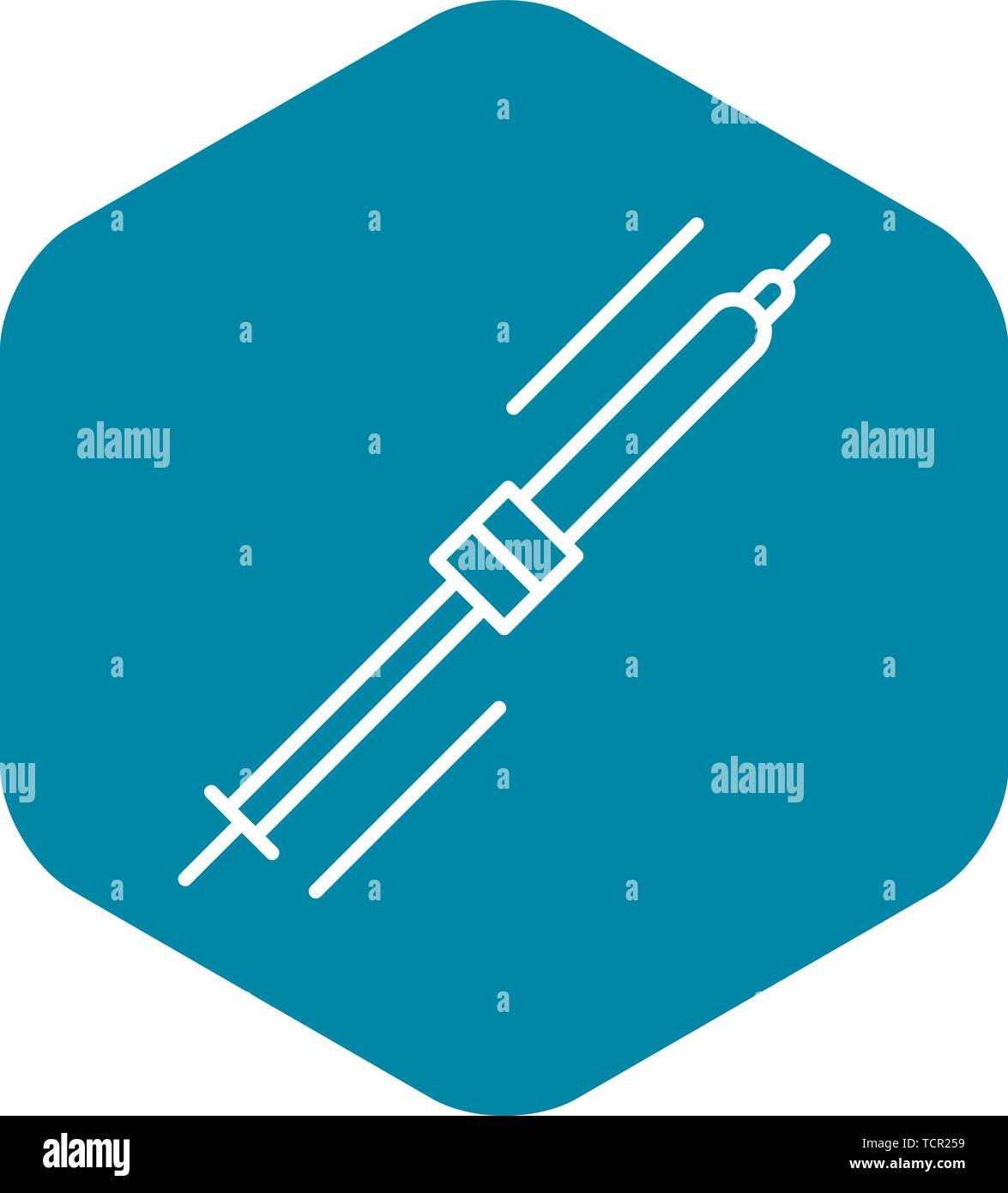 Hand electrode welding icon, outline style Stock Vector Image & Art - Alamy