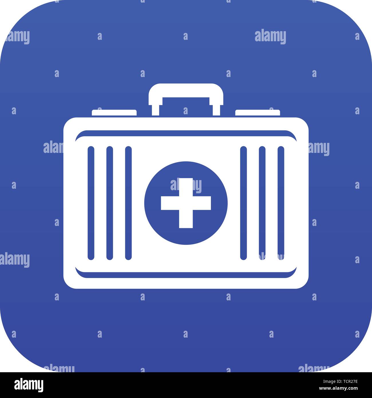 First aid icon digital blue Stock Vector Image & Art - Alamy