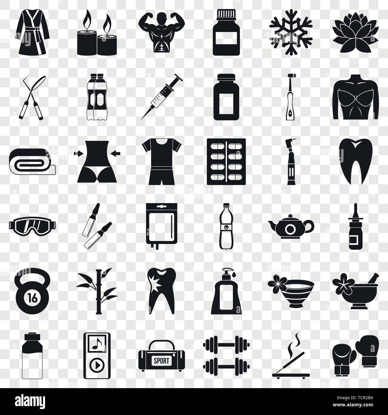 Activity icons set, simle style Stock Vector Image & Art - Alamy