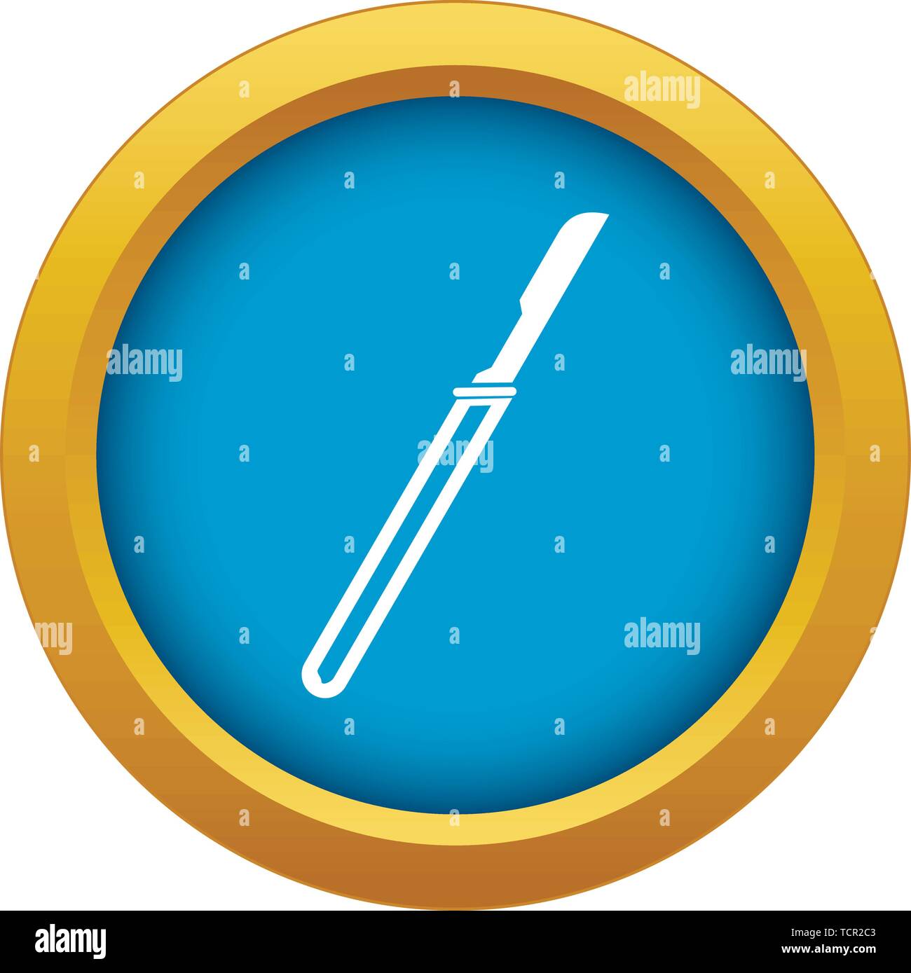 Scalpel icon blue vector isolated Stock Vector Image & Art - Alamy