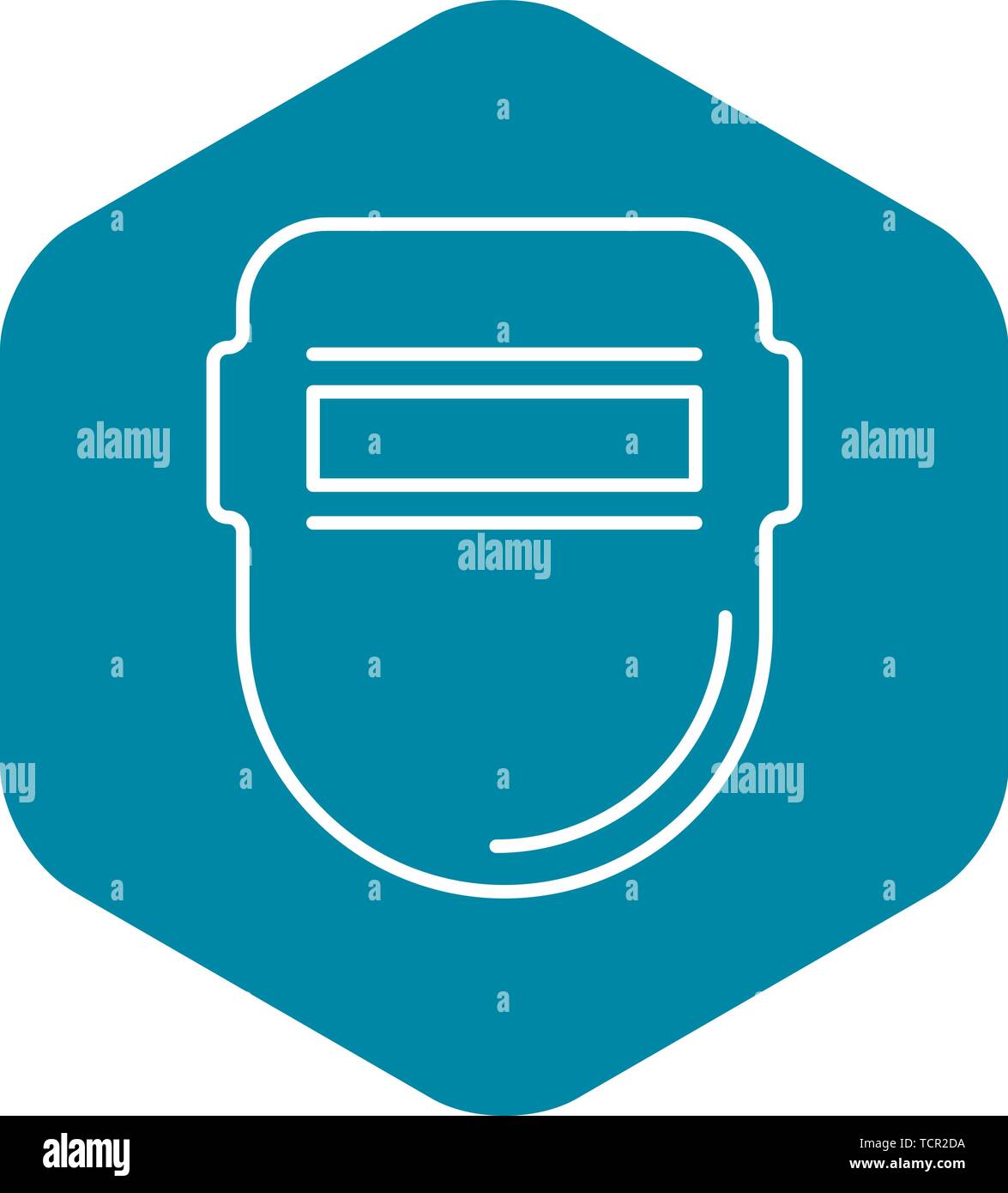 Welder metal mask icon, outline style Stock Vector Image & Art - Alamy