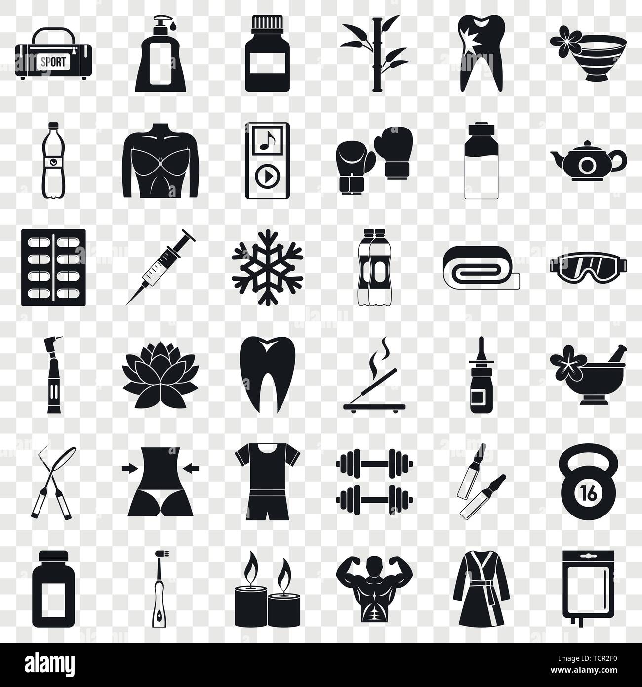 Cardio icons set, simle style Stock Vector Image & Art - Alamy