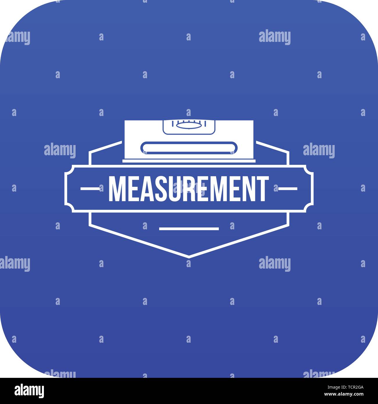 Measurement level icon blue vector Stock Vector Image & Art - Alamy