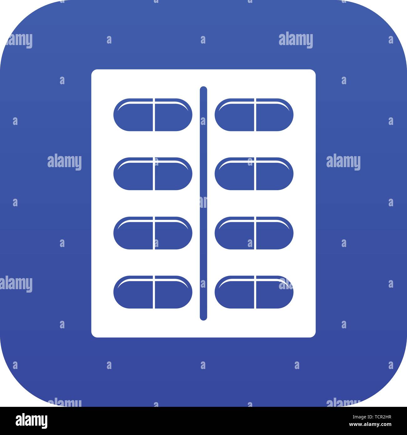 Capsules icon digital blue Stock Vector Image & Art - Alamy