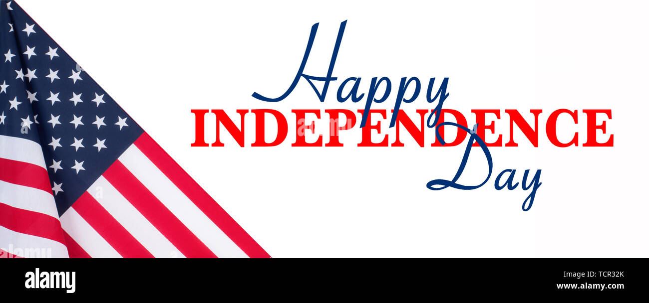 American flag. Happy Independence day. 4th of July national holiday ...