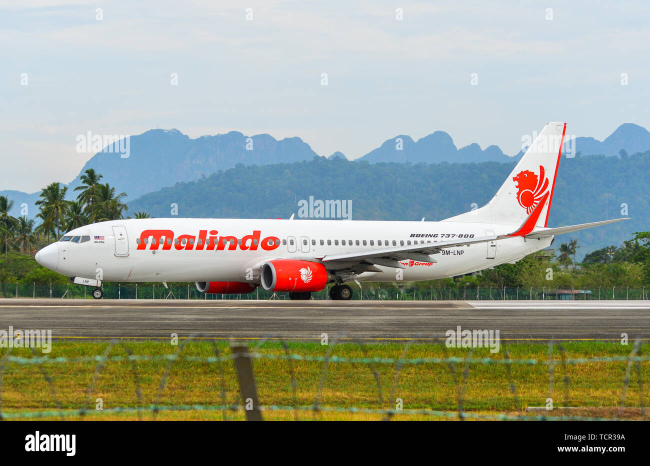 Langkawi, Malaysia - Mar 31, 2019. Malindo Air 9M-LNP (Boeing 737-800 ...