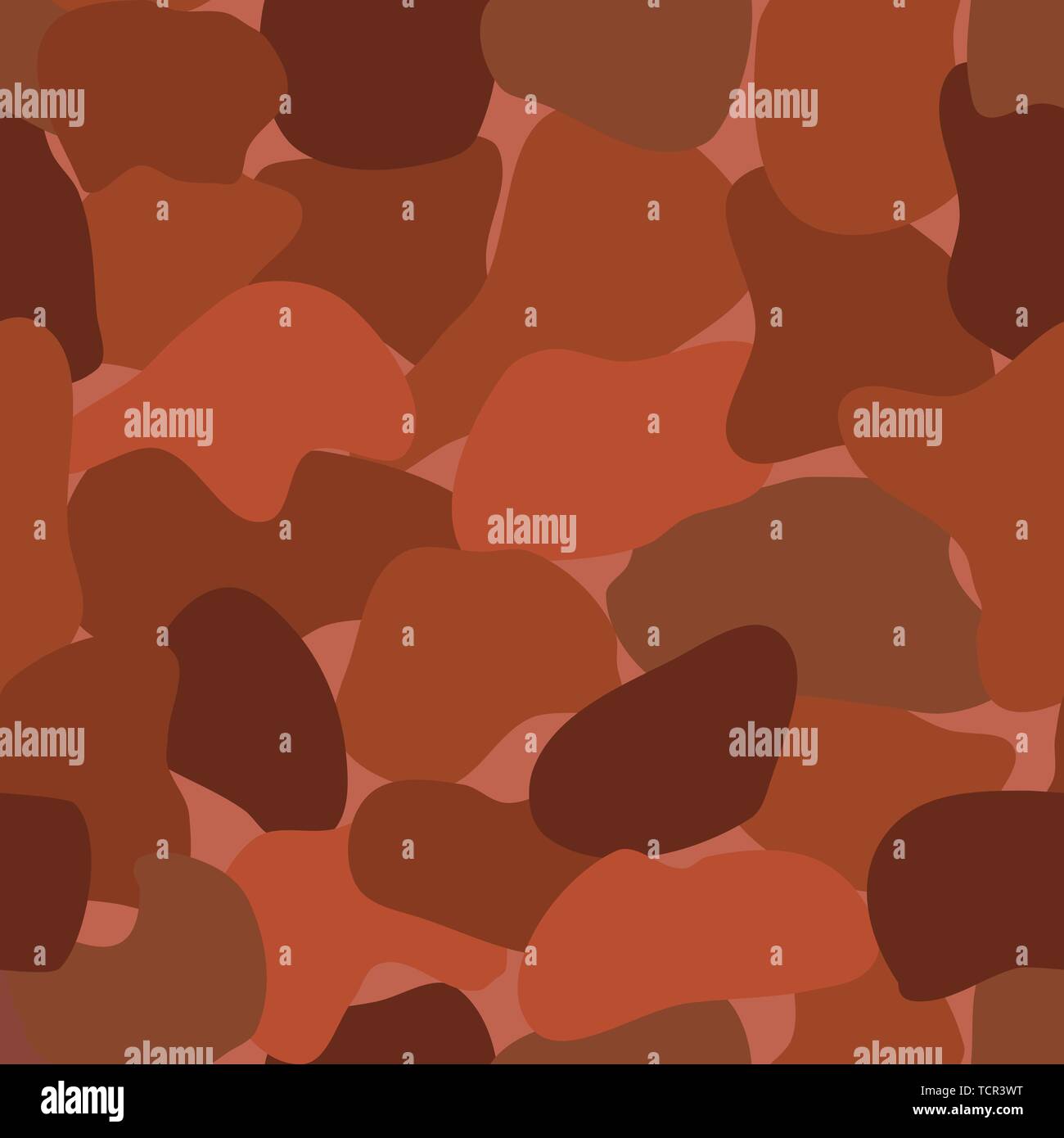 Abstract seamless pattern with organic shapes in warm earthy colors ...