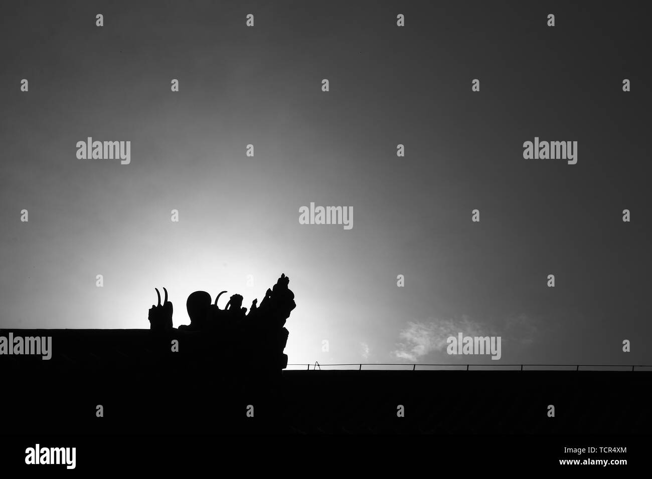 Infrared black and white, taken in the Summer Palace Stock Photo - Alamy