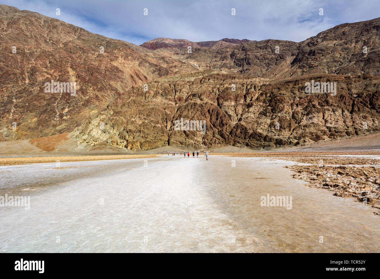 Death valley below sea level sign basin national park hi-res stock ...