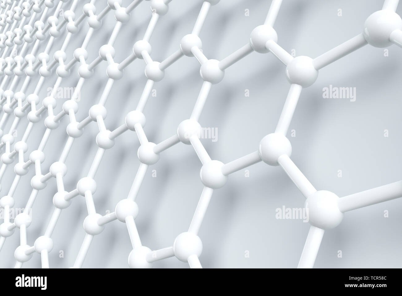 Hexagon arrangement structure, three-dimensional rendering Stock Photo ...