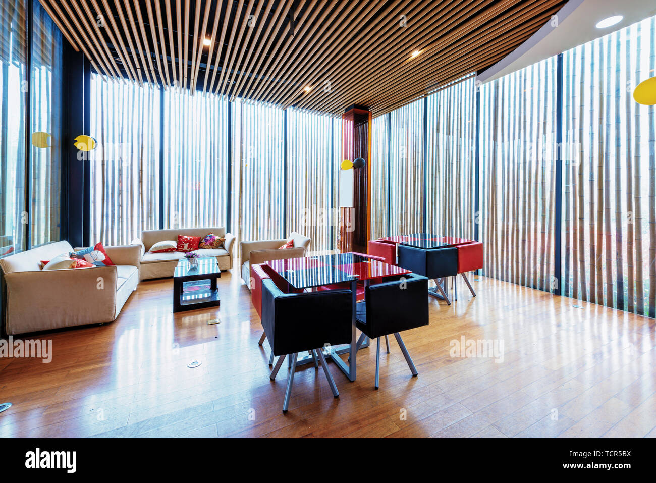 Interior of rest zone in modern photography Stock Photo - Alamy