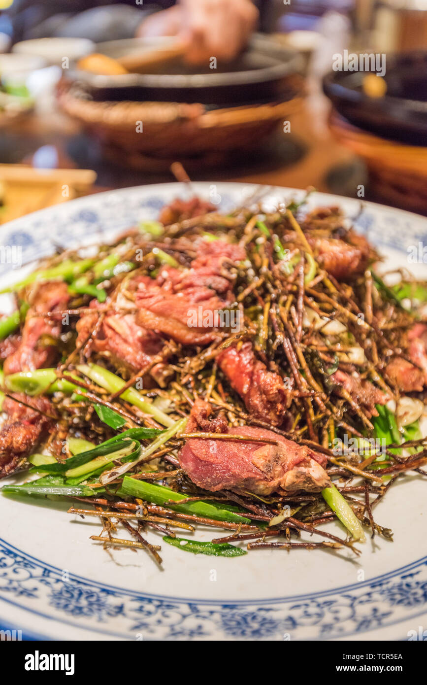 A plate of tea duck close-up Stock Photo - Alamy