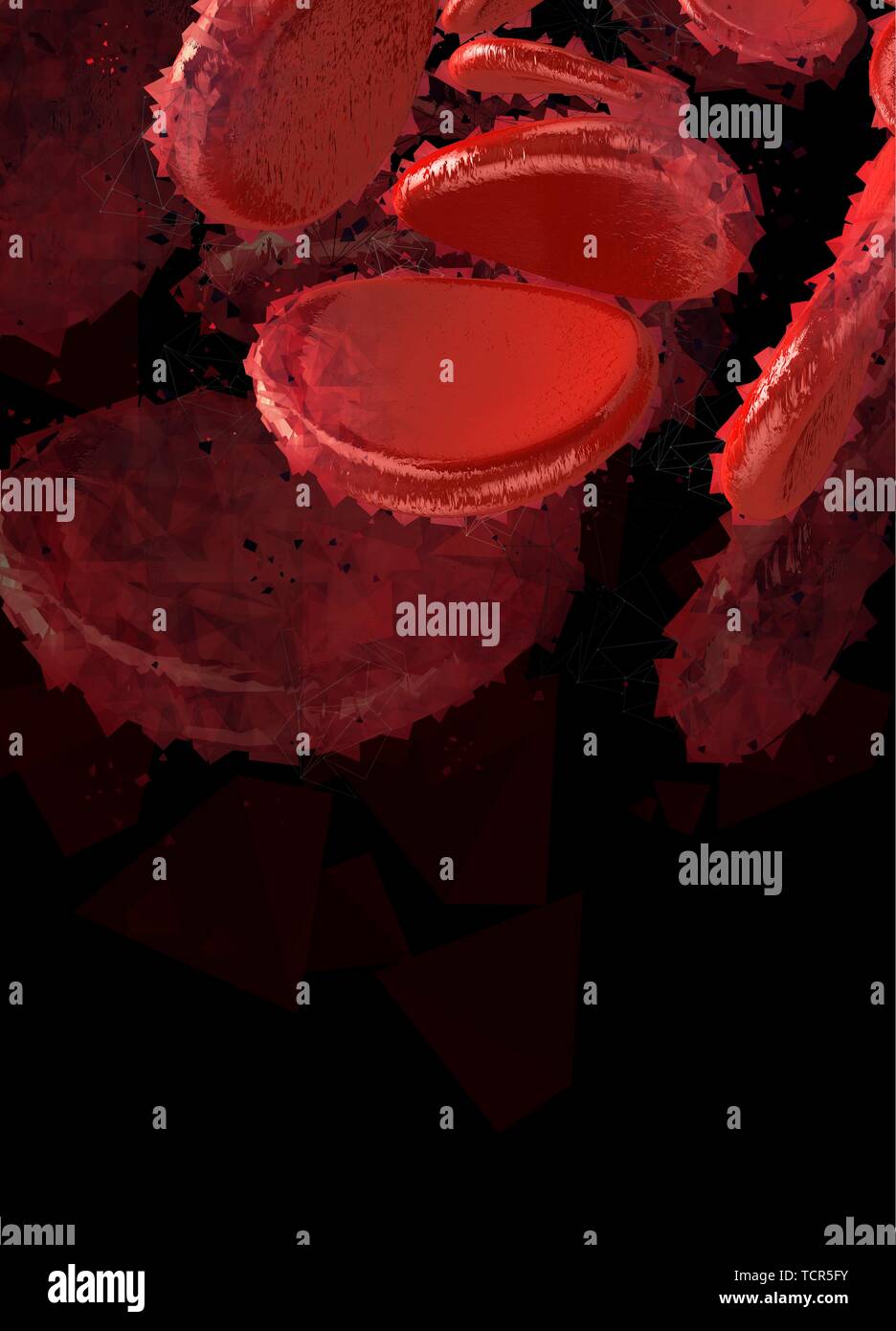 Red blood cells, illustration Stock Photo - Alamy